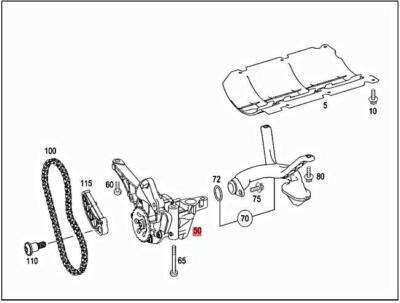 Genuine MERCEDES Oil pump 2721800701 | eBay
