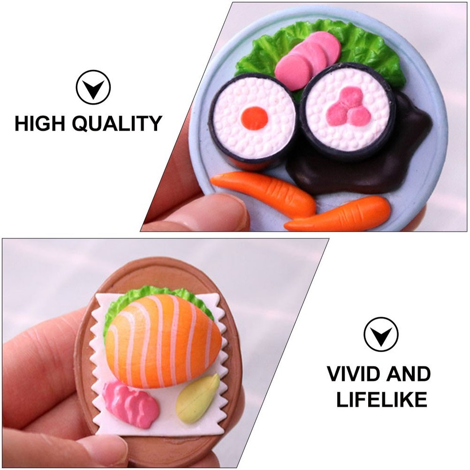 4Pcs Artificial Sushi Model Fake Food Realistic Japanese Food (Style ...