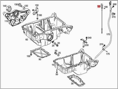 Genuine MERCEDES Oil dipstick 2740107106 | eBay