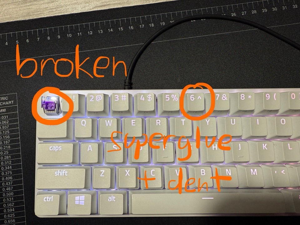 Razer Huntsman Mini Clicky Optical Keyboard (read description) | eBay
