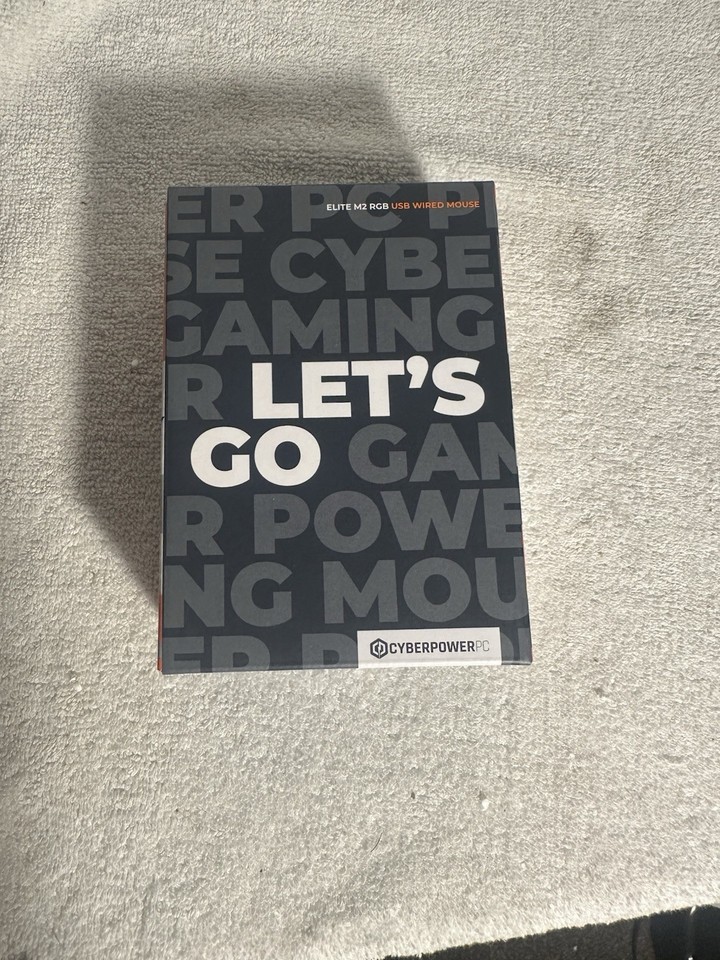 Cyberpower PC Elite M2 Wired Black Gaming Mouse RGB 6-Color w/ 6 ...