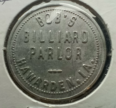 Bob's Billiard Parlor - Hawarden , Iowa - 25 Cent Trade Token / Coin | eBay