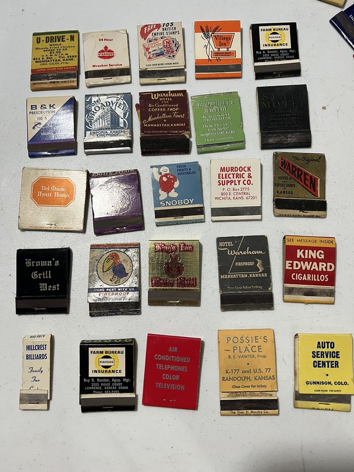 vintage advertising matchbooks Mixed Lot | eBay