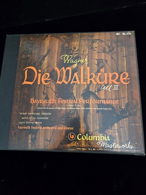 Wagner Die Walkure Act III Album Box Set 1951 Bayreuth Festival SL-116 ...