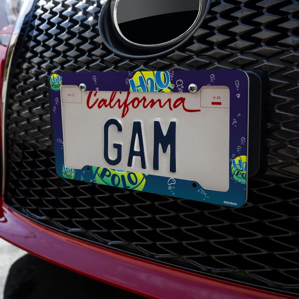Water Polo Ball H2O License Plate Tag Frame | eBay