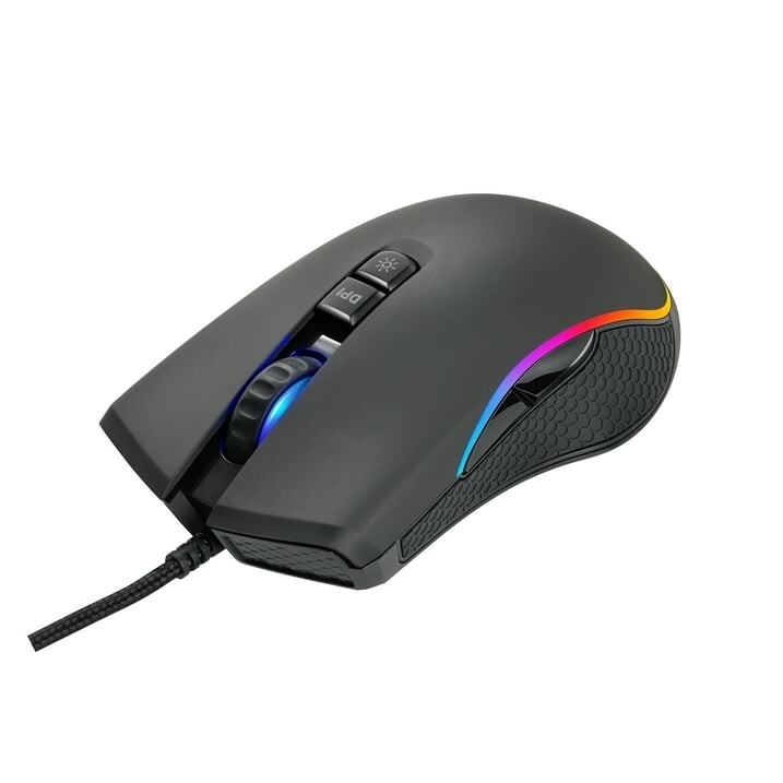 Onn. Gaming Mouse Wired - USB 6 ft Cable LED Lighting Effects ...