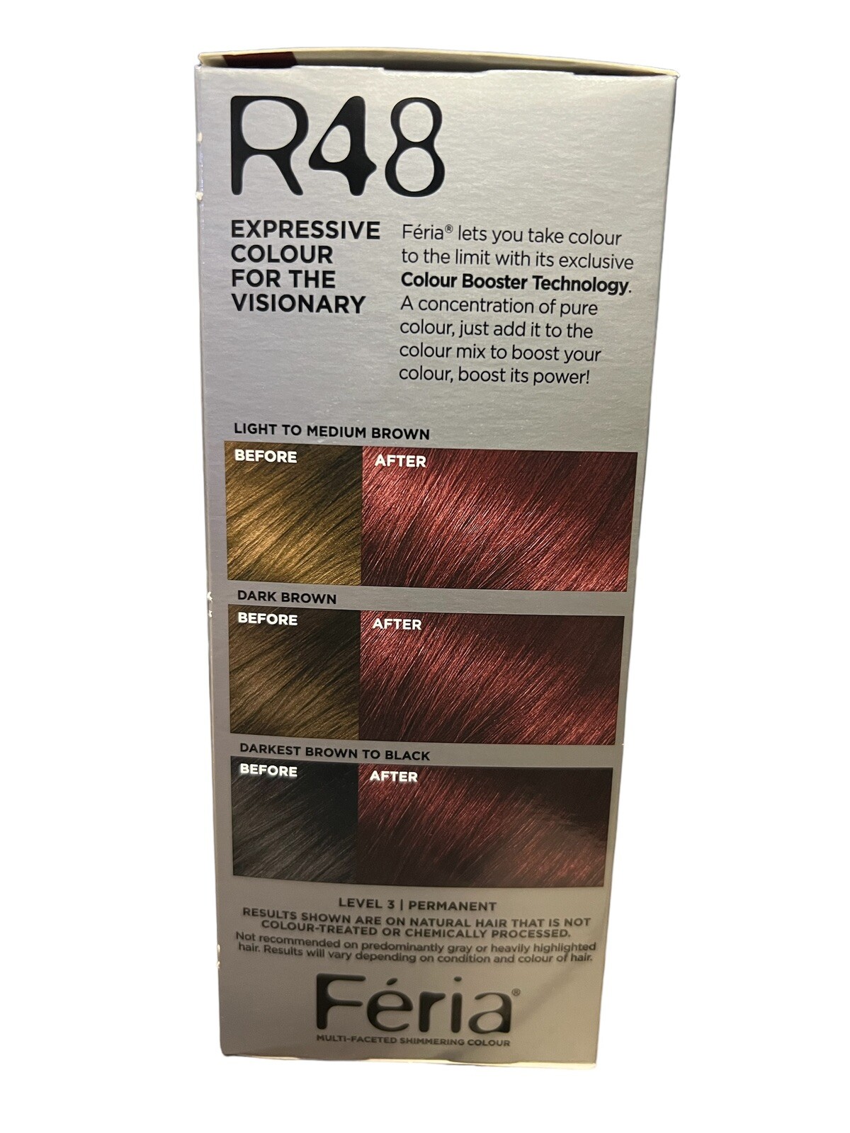 Loreal Paris Feria R48 Red Velvet Power Reds Intense Deep Auburn Hair ...
