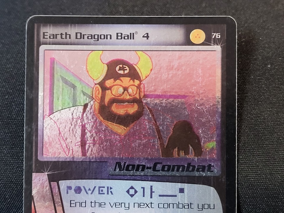 DBZ Dragon Ball Z FOIL Earth Dragon Ball 4 76 CCG Unlimited Saiyan Saga ...