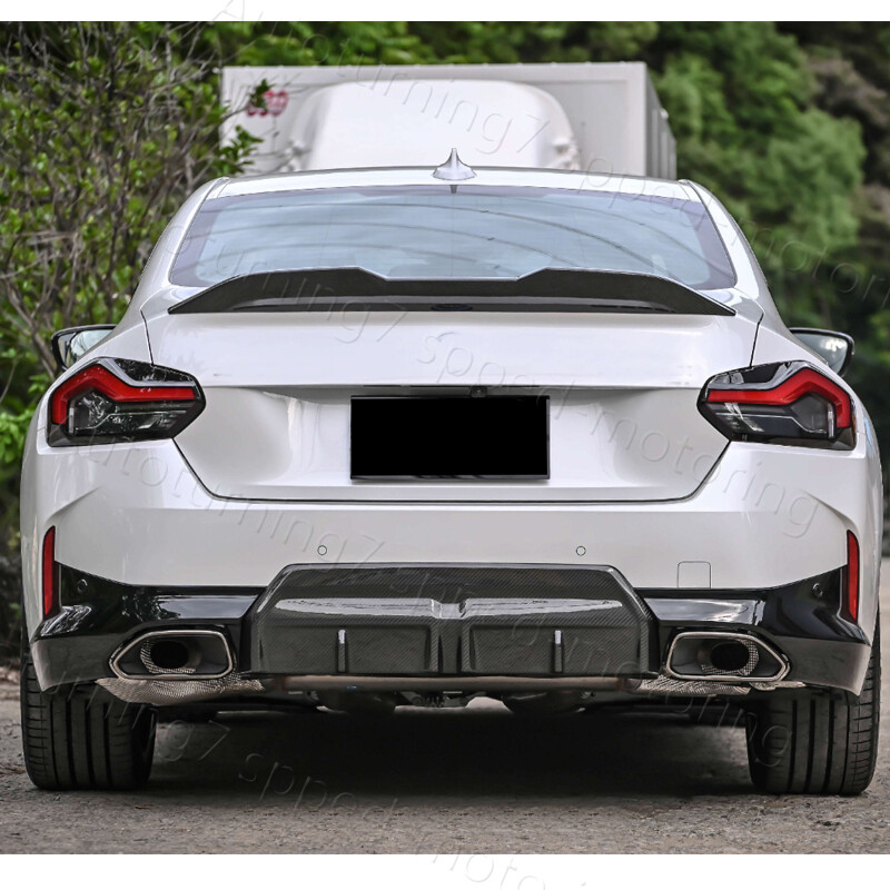 FOR 22-24 BMW G42 2 SERIES M240i G87 M2 REAL Carbon Rear Trunk Spoiler ...