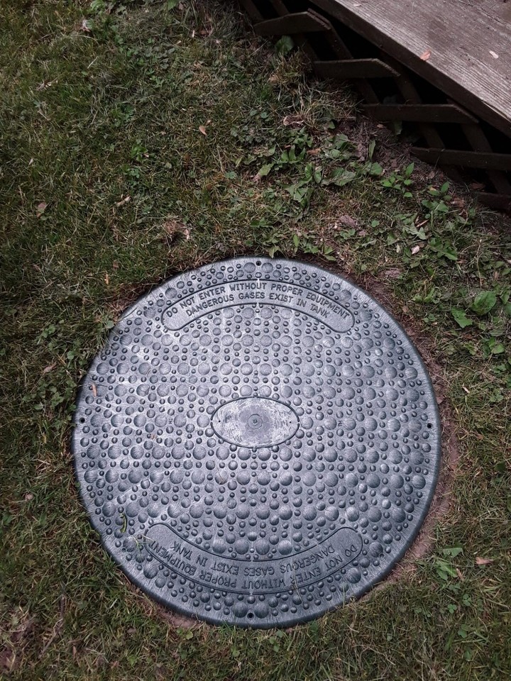 24" Diameter Heavy Duty Septic Tank Riser Cover/Lid Non-Slip Surface ...
