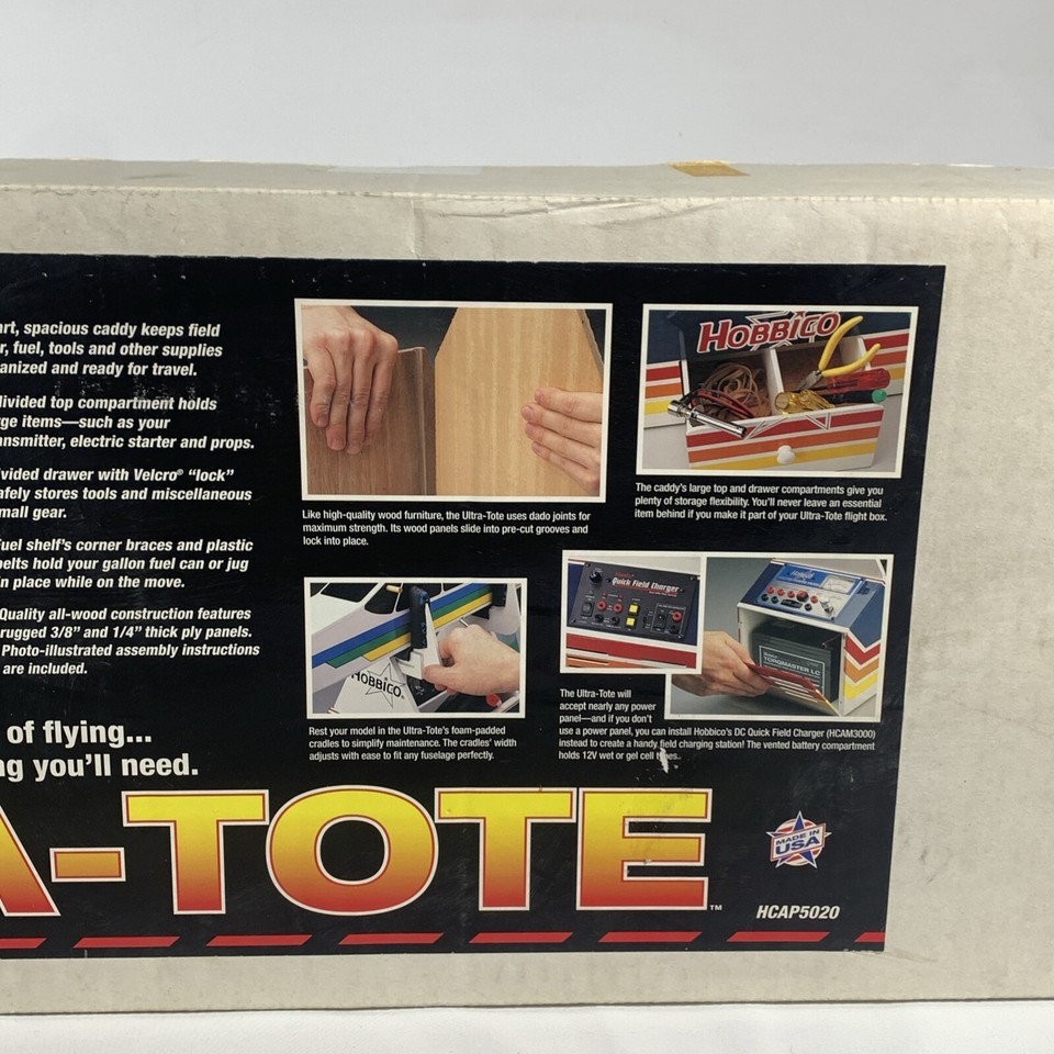 Wood Hobbico Ultra-Tote Basic RC Field Box Kit HCAP5020 Unassembled NEW ...