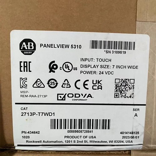 Allen-Bradley PanelView 5310 2713P 7" Wide Display, Branded Panel for ...
