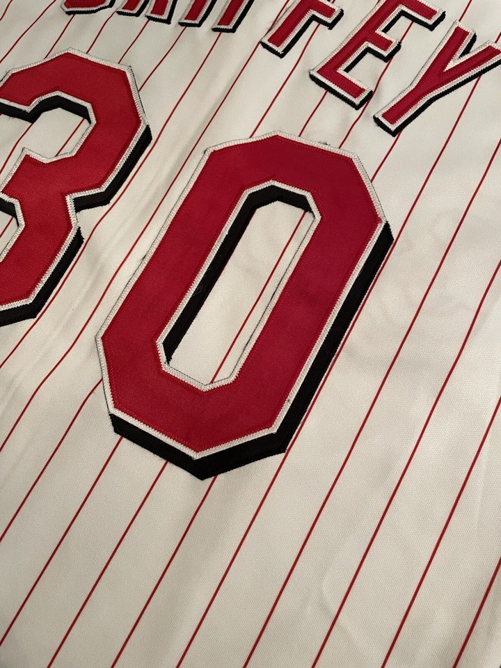 Ken Griffey Jr #30 Cincinnati Reds Authentic On-Field Russell Vest ...