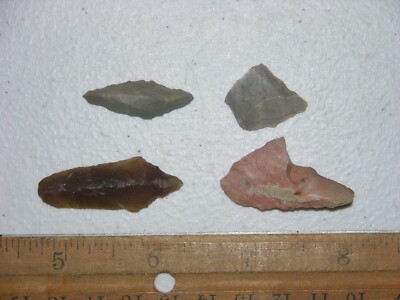 Hand scrapers early man paleolithic acheulean tools Africa (lot of 4 ...