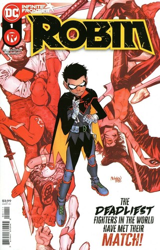 ROBIN 1 COVER A FIRST APPEARANCE OF FLATLINE 2021 BATMAN DAMIAN WAYNE ...