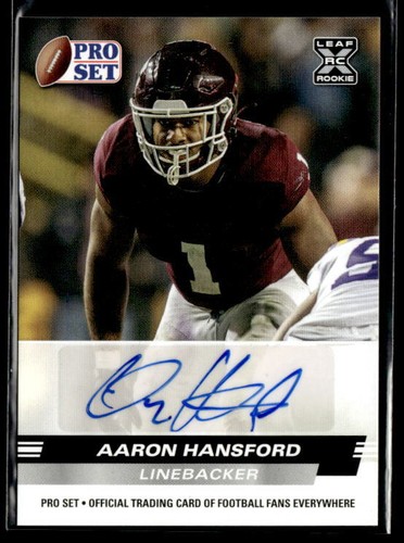 2022 Pro Set Draft #PSA-AH1 Aaron Hansford Autographs Nm/M | eBay