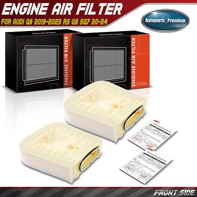 2x Engine Air Filter for Audi Q8 2019-2023 RS Q8 SQ7 20-24 Porsche ...