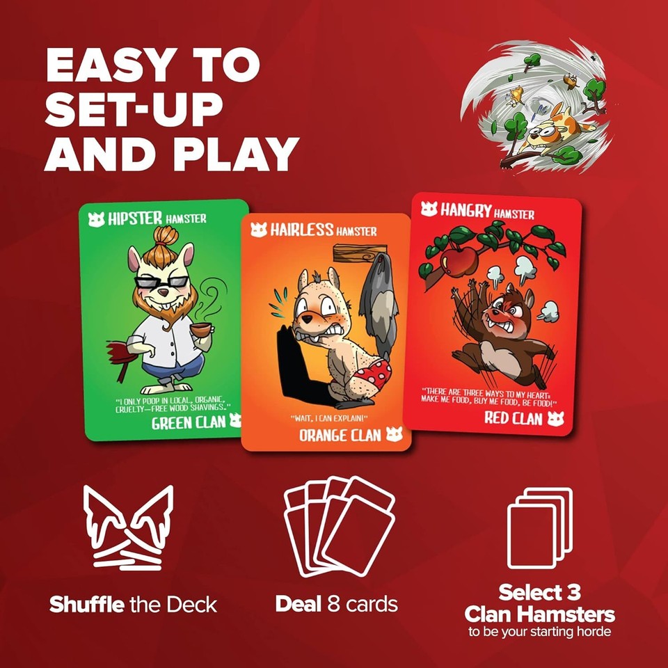 New! Gyrating Hamsters The Haphazard Hoarding of Hilarious Hamster Card ...