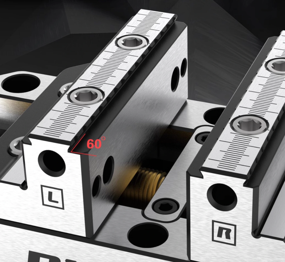 Four and five axis fixture self-centering vise concentric vise CNC ...