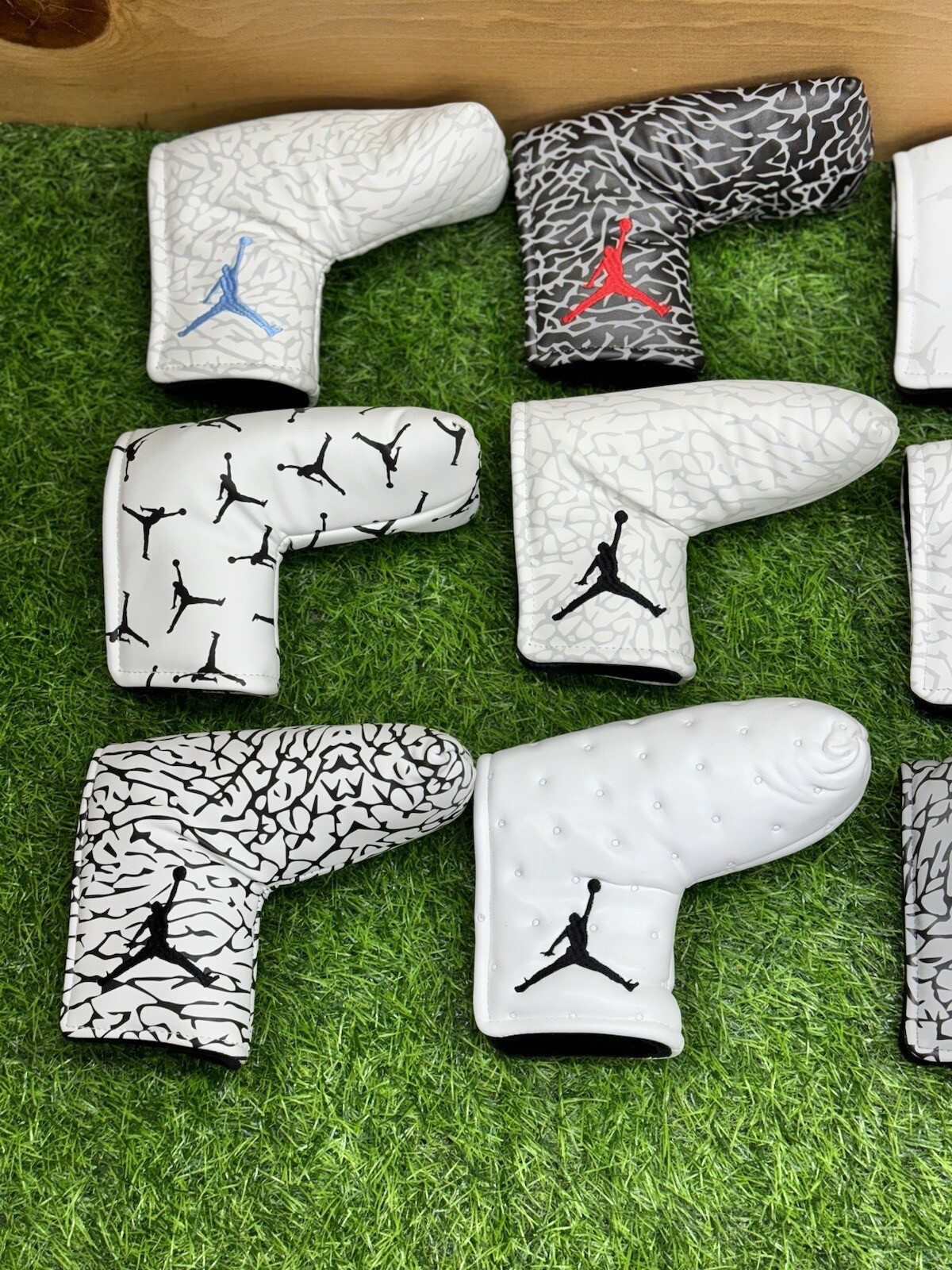 Air Jordan Blade Putter Cover Elephant print Magnetic Upcycled Hand ...