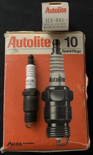 NOS Autolite 665 Spark Plugs Resistor (Lot of 10) | eBay