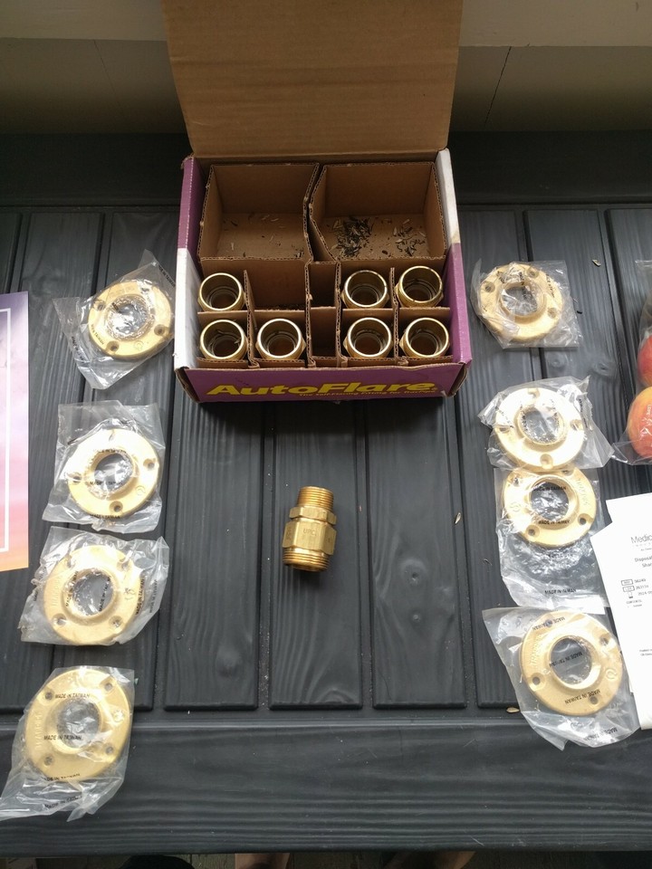 AUTOFLARE TRAC PIPE FGP-BFF-1000 1" BRASS FLANGE FITTING NATURAL GAS ...