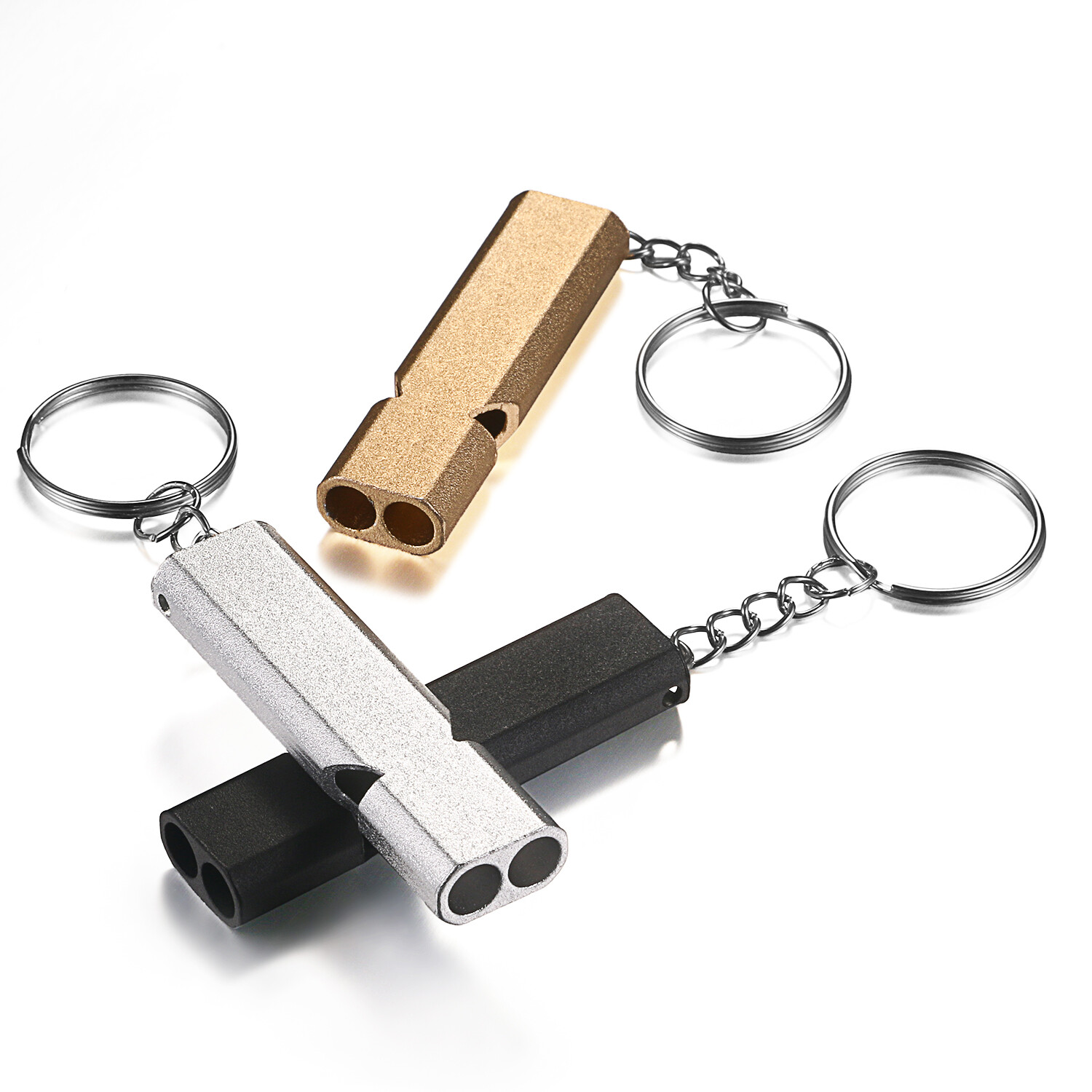 6/12PC 120db Outdoor Whistle Camping SOS Emergency Survival Key Chain ...