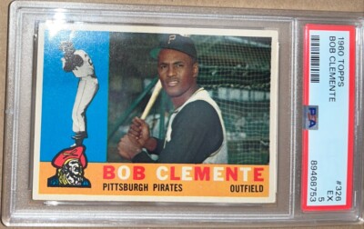 ROBERTO BOB CLEMENTE 1960 TOPPS #326 PSA 5 EX PITTSBURGH PIRATES ...