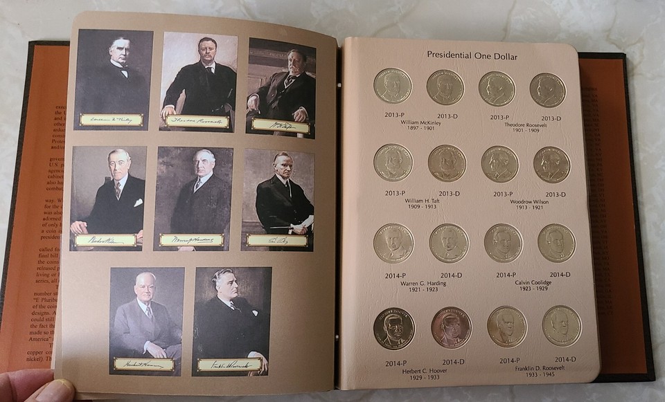 2007-2016 P-D & S COMPLETE PRESIDENTIAL SET 119 COINS 2 DANSCO ALBUMS ...