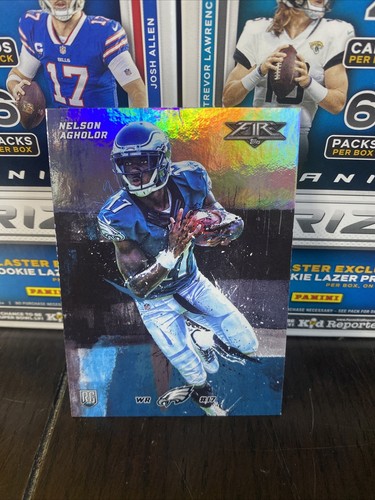 2015 Topps Fire Rookies Silver Foil Parallel RC #32 Nelson Agholor ...