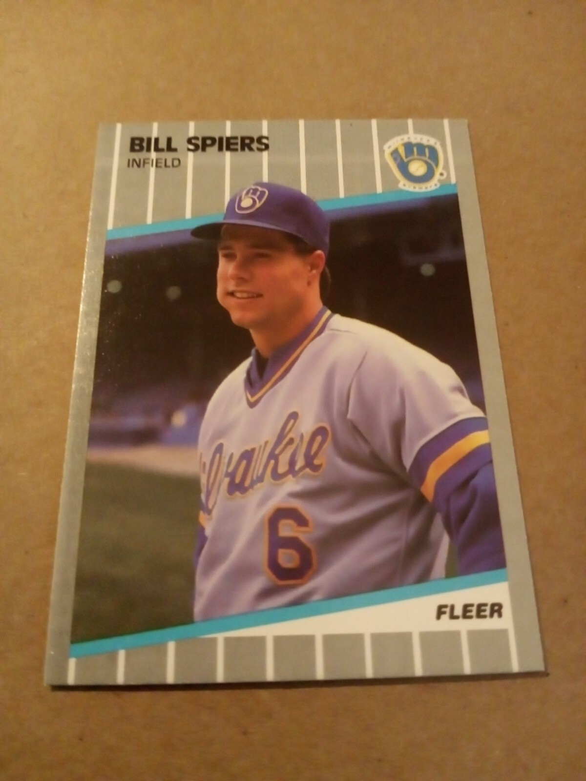 1989 Fleer Update Bill Spiers RC Milwaukee Brewers #U-40 | eBay