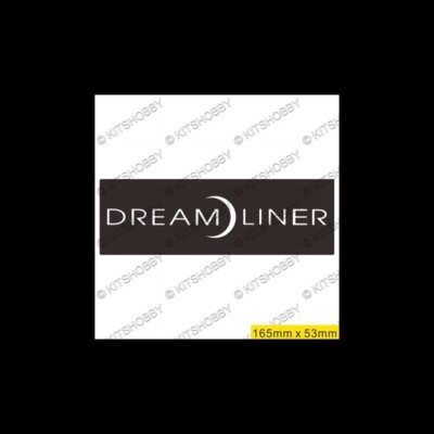 Boeing Dreamliner (Black) Logo Sticker (Size 16.5 cm x 5.3 cm) | eBay