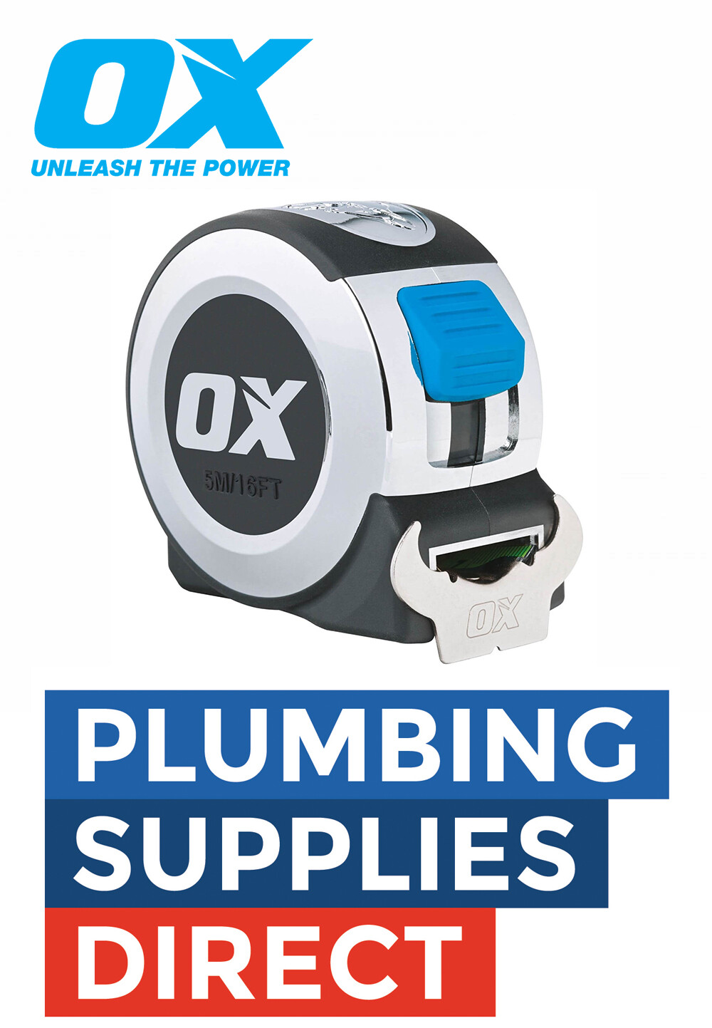 OX Tools Pro 5m Tape Measure Heavy Duty Metric & Imperial OX-P020905 ...