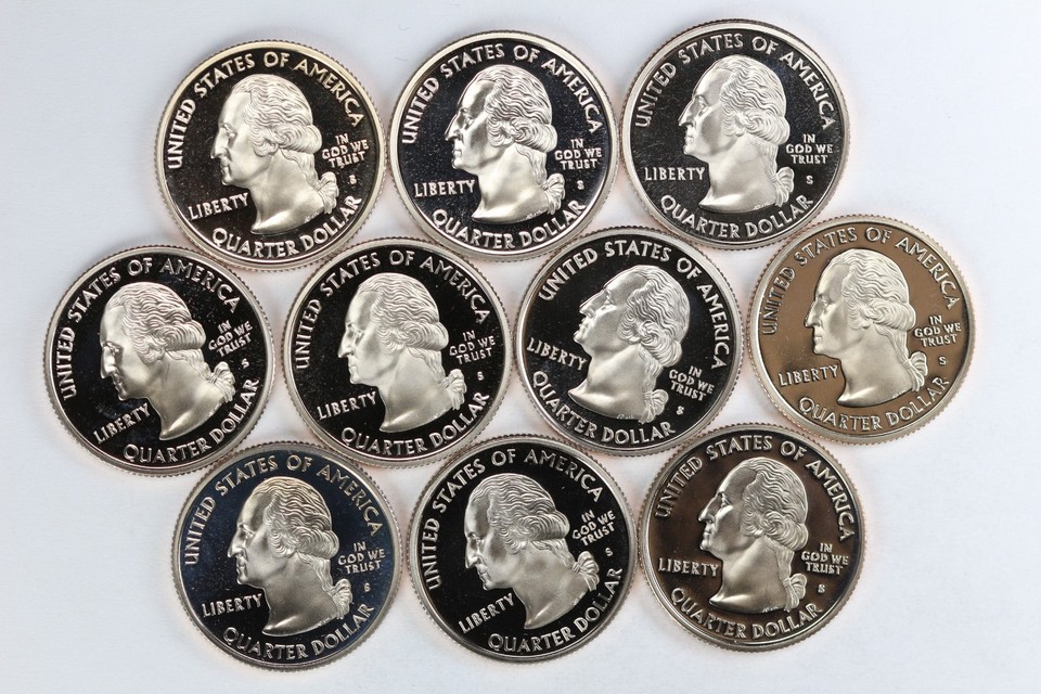 Roll of Forty (40) 2005 West Virginia Proof Washington Quarters | eBay