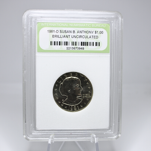Coin Lot • MS 1981 Susan B. Anthony Dollar P D S Mint Set ...