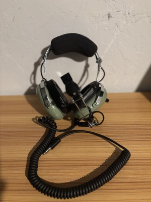 David Clark H10-76 Aviation Headset Untested Pilot USAF Military W/ M ...