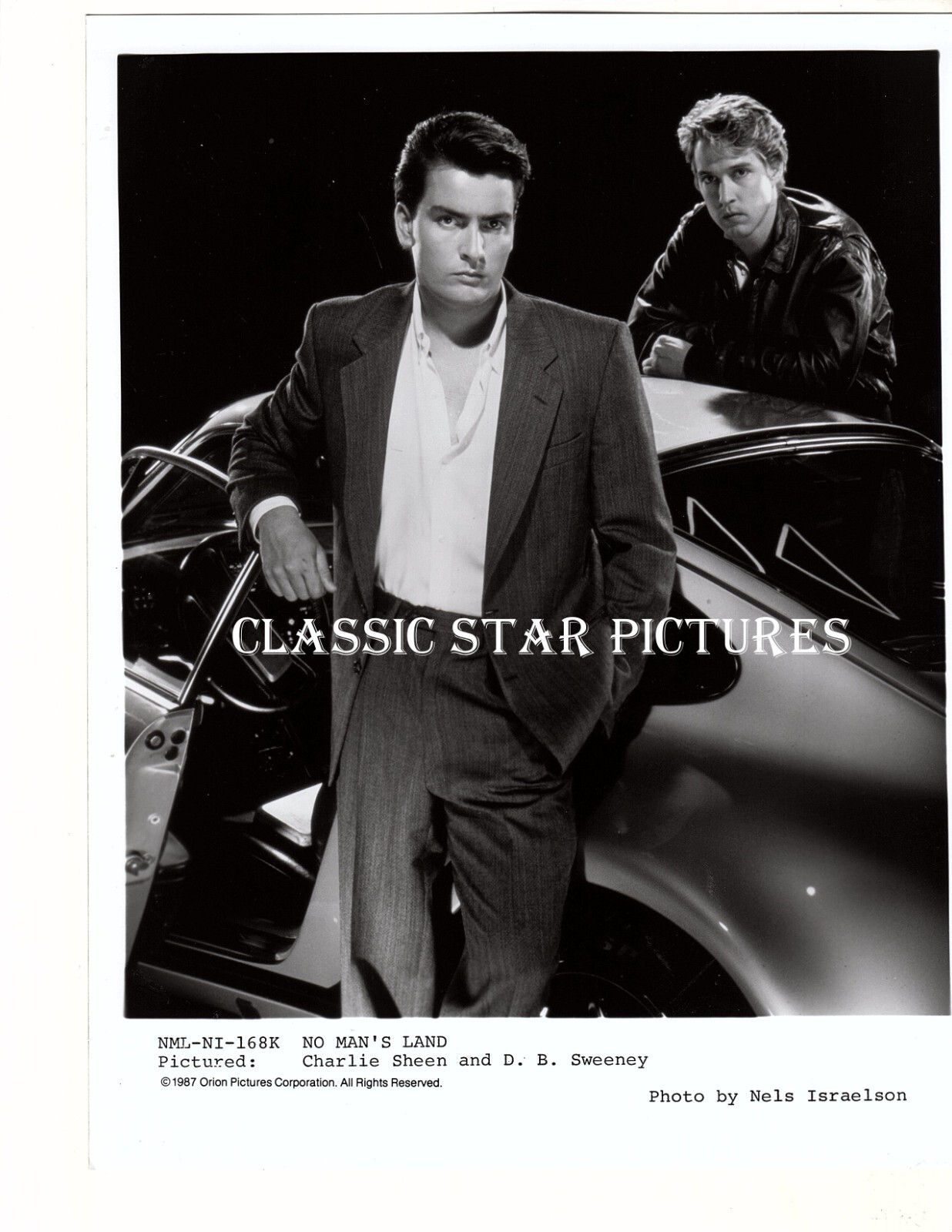 K545 Charlie Sheen D. B. Sweeney No Man's Land 1987 8 x 10 vintage ...