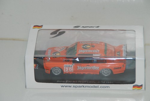 Spark Models 1/43 BMW E30 M3 Team Linder DTM 1992 Wayne Gardner Brand ...