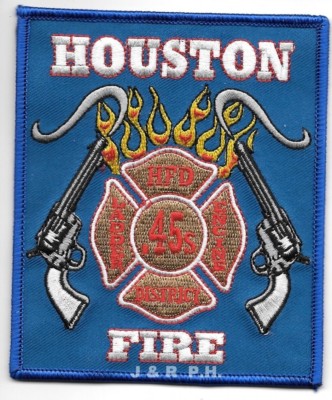 Houston Station - 45 "Colt .45's", Texas (3.75" x 4.5" size) fire patch ...