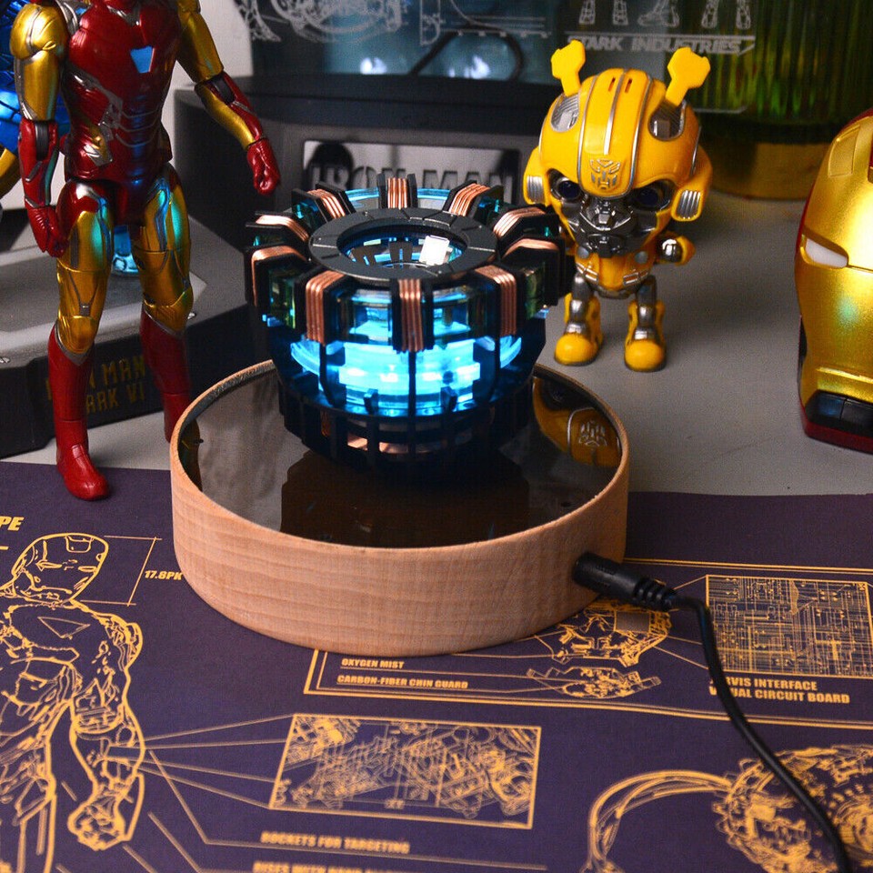 Iron Man Tony Stark Arc Reactor MK1 MK2 Model Magnetic Levitation Light ...