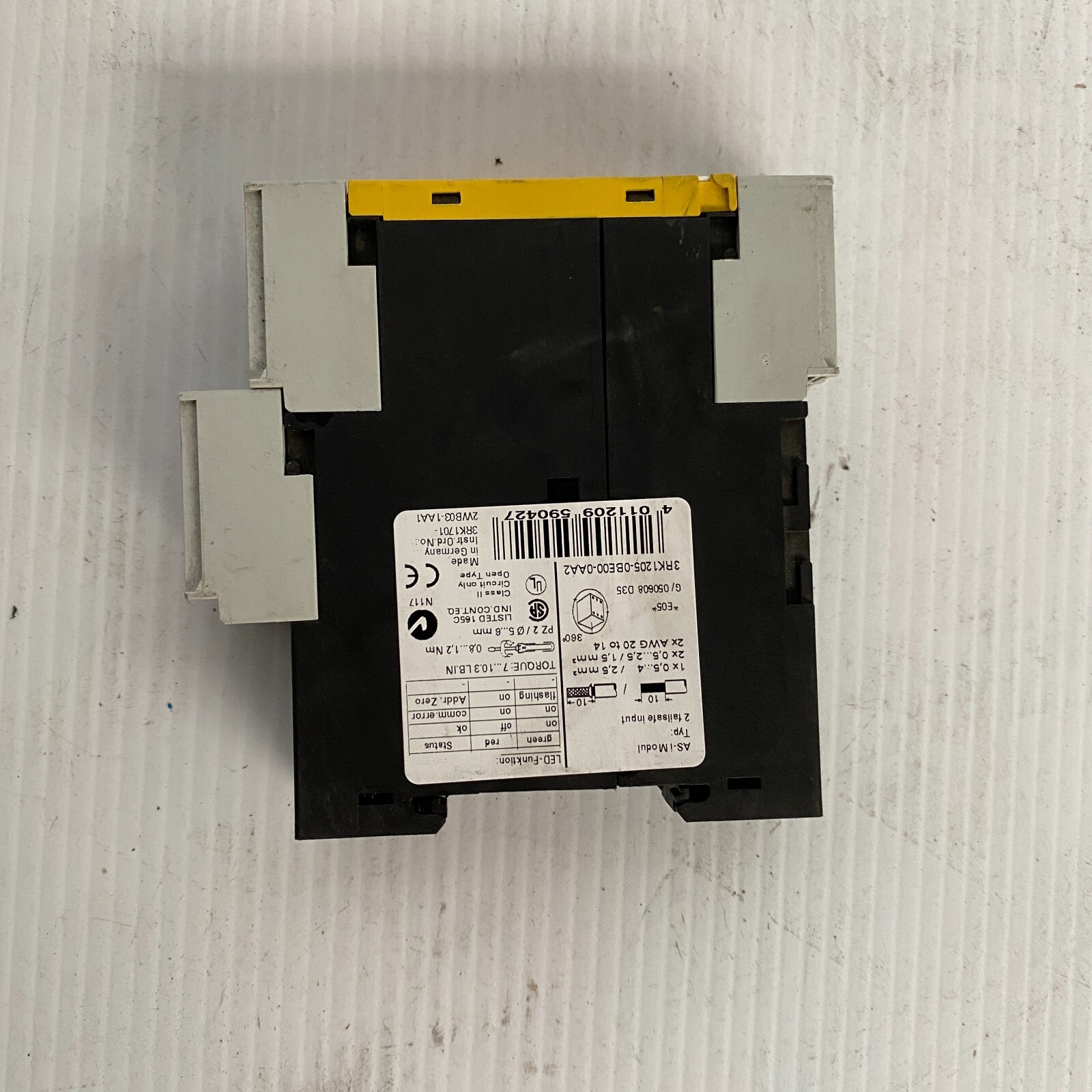 SIEMENS ASi Modul ASInterface Safety Relay Module 3RK1205-0BE00-0AA2 | eBay