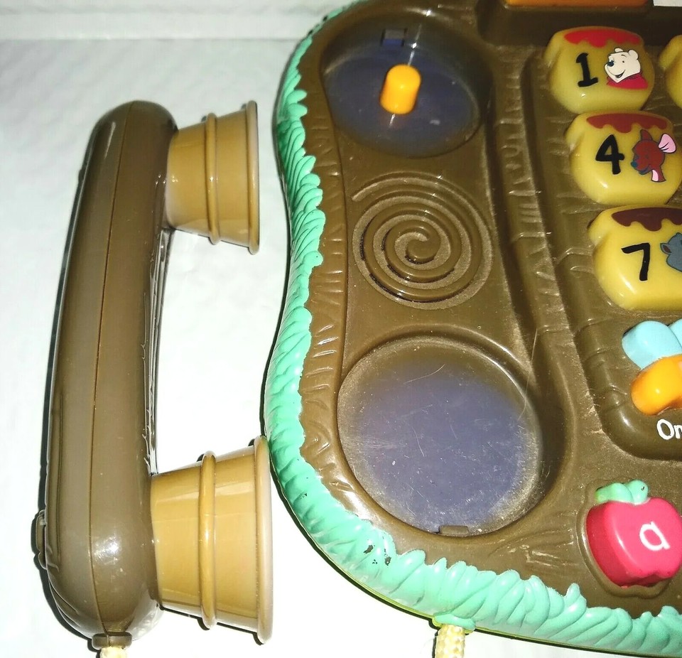 Vtech Winne the Pooh TEACH 'N LIGHTS PHONE Music Lights Shapes Numbers ...
