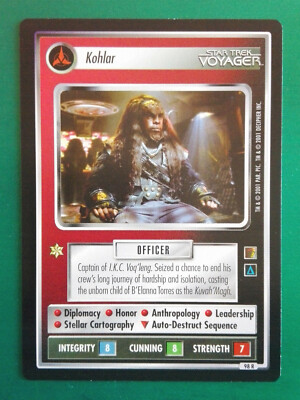 Star Trek CCG (The Borg) Klingon Personnel - Kohlar (rare) | eBay