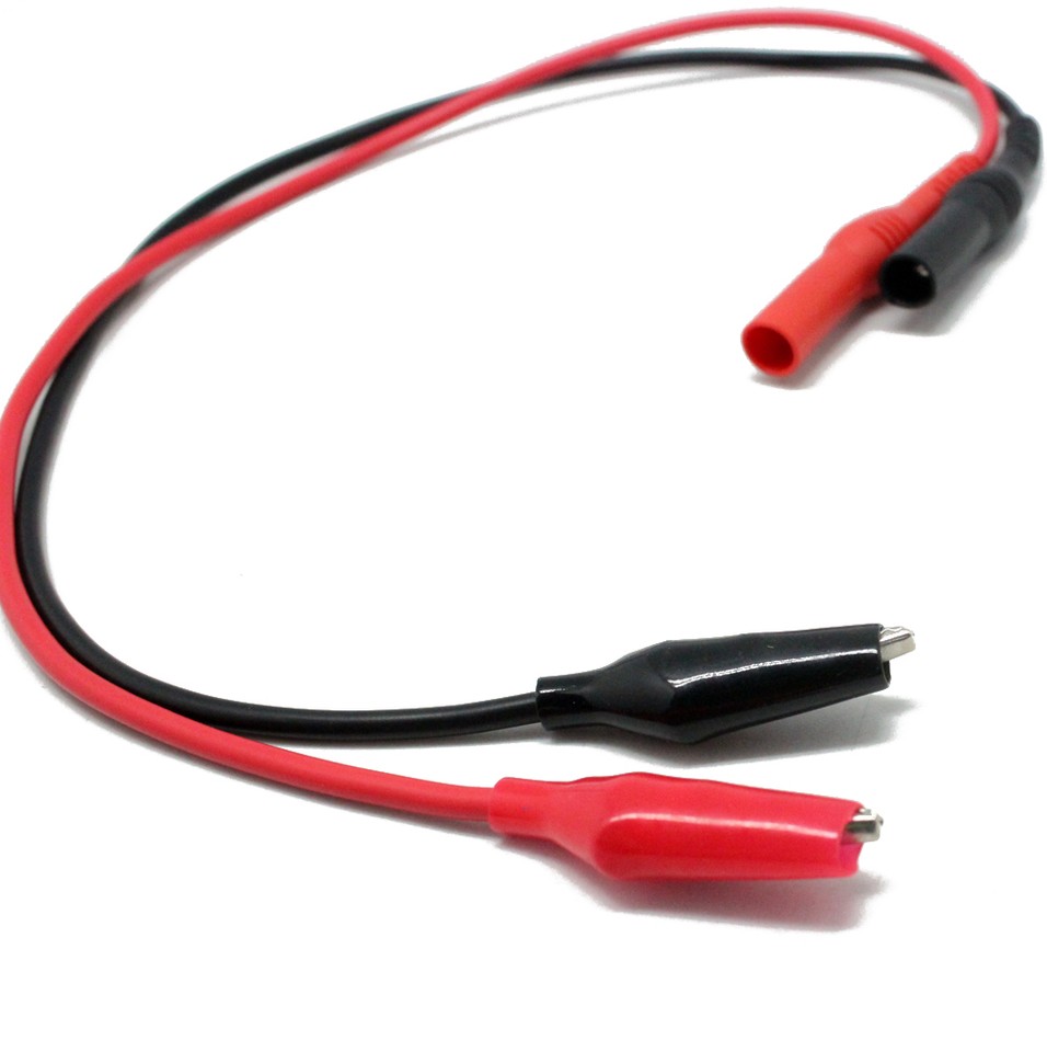 Two insulated Alligator Clip lead sets 4 FLUKE EXTECH multimeter44cm ...