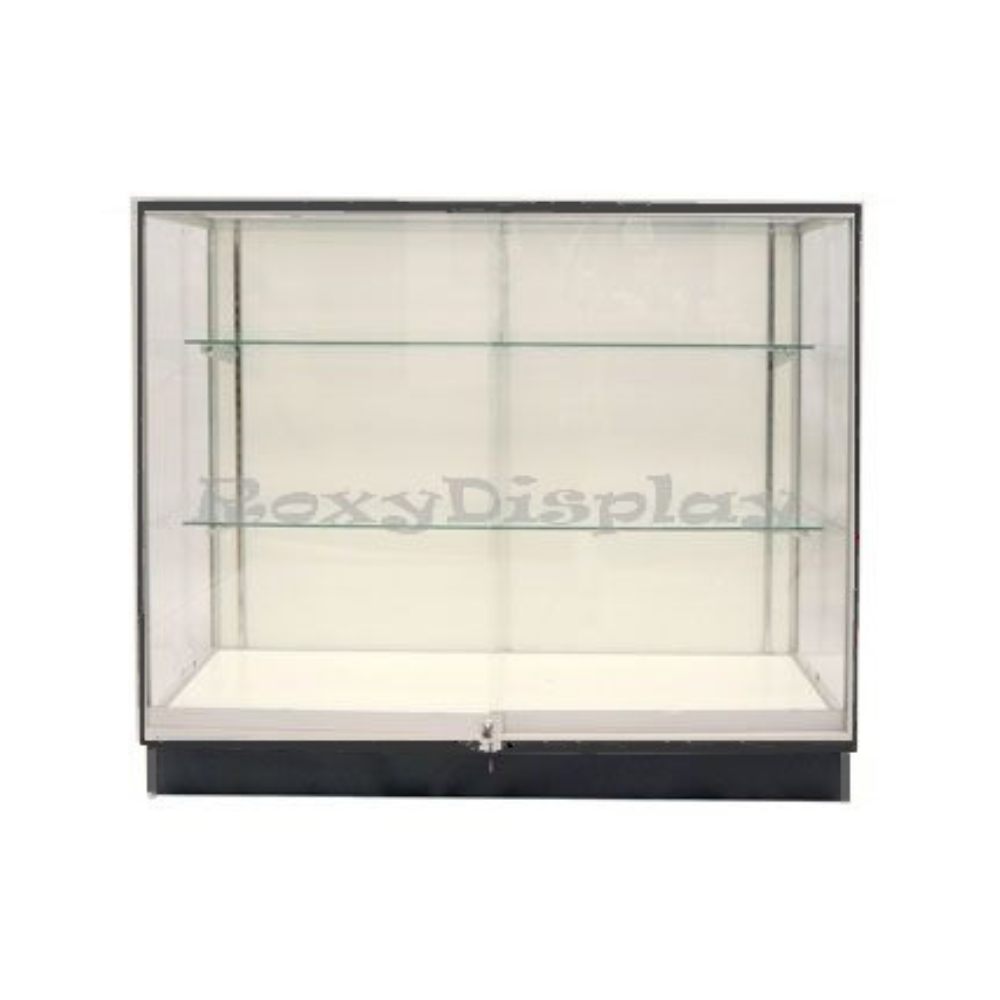 Extra Vision 48 Inch Glass Display Front Open Showcase with Black ...