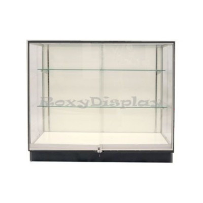 Extra Vision 48 Inch Glass Display Front Open Showcase with Black ...
