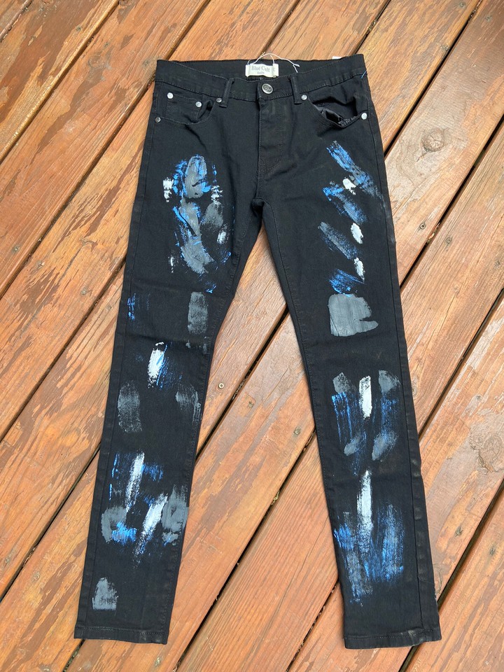 Blue Cult Denim Jeans Black Multicolor Denim Jeans Size 30 x 29 NICE | eBay
