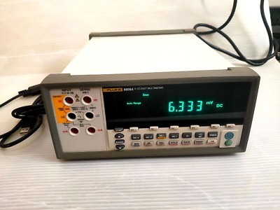 FLUKE 8808A Digital Multimeter with Power cord and USB No testlead No ...