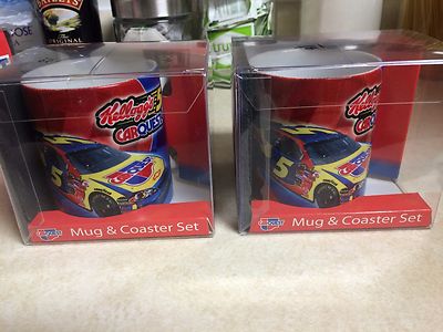 2 total CASEY MEARS #5 KELLOGGS CARQUEST mug & coaster set (NEW) | eBay