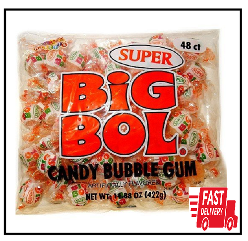SUPER SIZE BIG BOL Candy Bubble Gum 48 Count | eBay